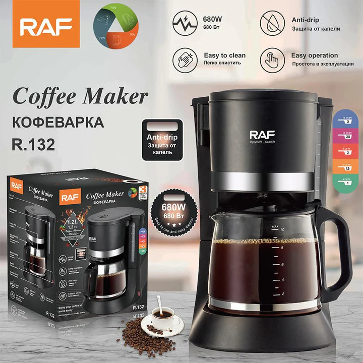 RAF Coffee Machine 1.2L / 680W R132 – Cooldrop