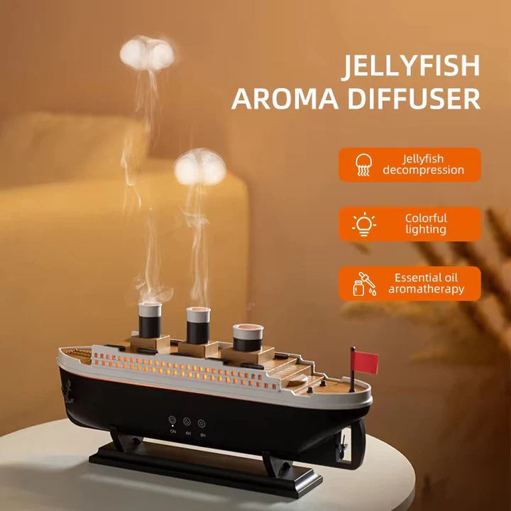 🚢 Titanic Humidifier & Essential Oil Diffuser – Aromatherapy – Cooldrop